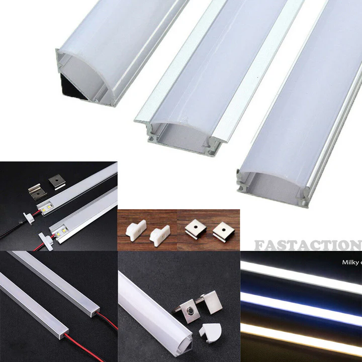 17x7 Surface / Recessed Slim Channel + Profile - Switch2LED | LED ...